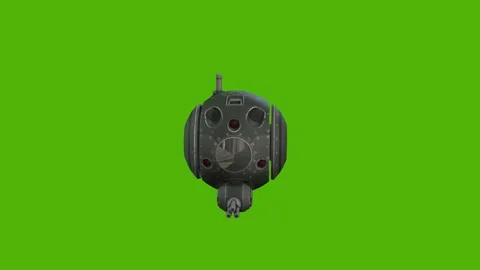 Robot Orb Getting Hit Front Green Screen... | Stock Video | Pond5