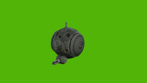 Robot Orb Getting Hit Left Green Screen ... | Stock Video | Pond5
