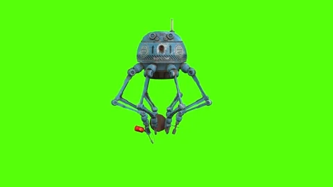 Robot Orb Idle Green Screen Animation 4k... | Stock Video | Pond5