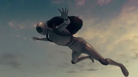 Robots Falling Stock Footage ~ Royalty Free Stock Videos | Pond5