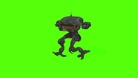 Robot Walk Forward Green Screen Animatio... | Stock Video | Pond5