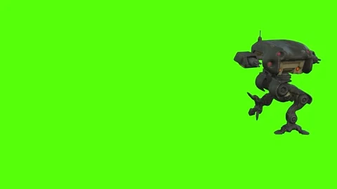 Robot Walk Left Green Screen Animation 4... | Stock Video | Pond5