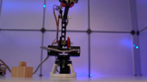 Robotic arm moving, concept design of au... | Stock Video | Pond5