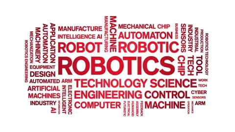 Robotics animated word cloud,animation t... | Stock Video | Pond5