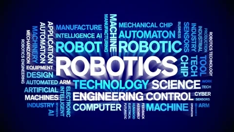Robotics animated word cloud,animation t... | Stock Video | Pond5