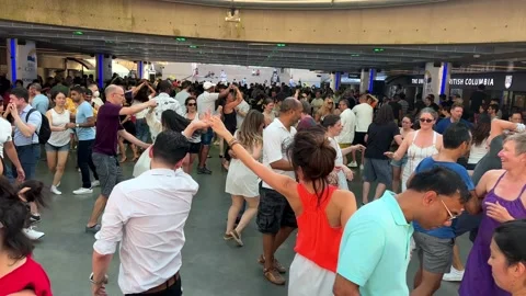 Robson Square Summer Dance Series People... | Stock Video | Pond5