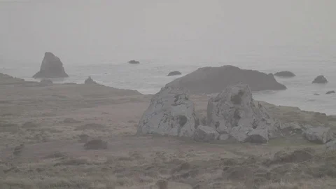 Rock Formation at the Coast - Log | Stock Video | Pond5