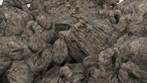 Rock Slide Transition with transparent (... | Stock Video | Pond5