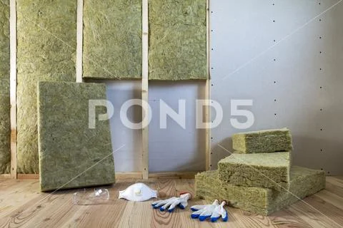 Rock wool and fiberglass insulation staff material for cold barrier ...