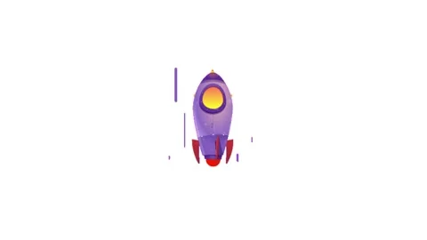 rocket icon background animated, logo sy... | Stock Video | Pond5