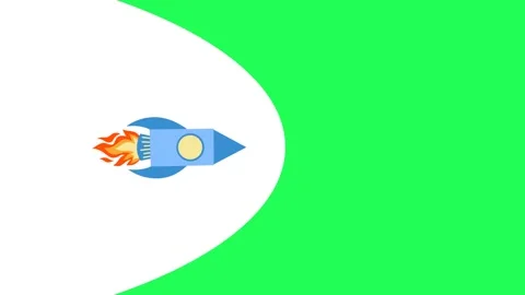 Rocket Transitions with Green Screen | Stock Video | Pond5