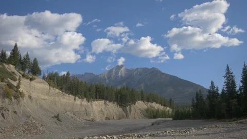 Rocks and mountains of Banff National Pa... | Stock Video | Pond5