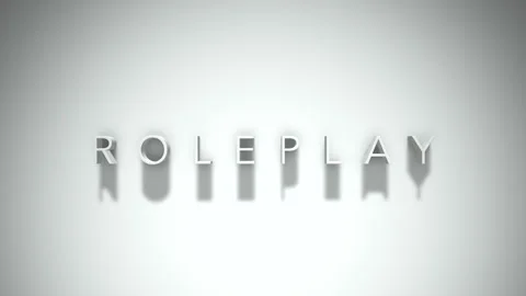 roleplay 3D title animation with shadows... | Stock Video | Pond5