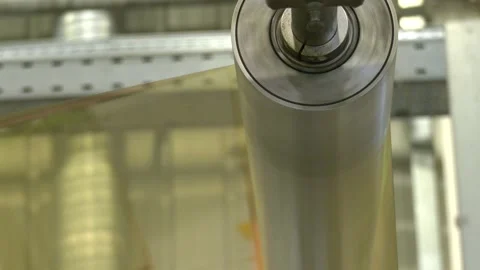 A roll of clear plastic sheet for manufa... | Stock Video | Pond5