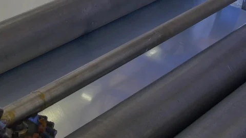 Roll of envelope for metal coating on in... | Stock Video | Pond5