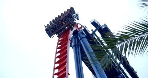 Roller Coaster Drop Stock Footage ~ Royalty Free Stock Videos | Pond5
