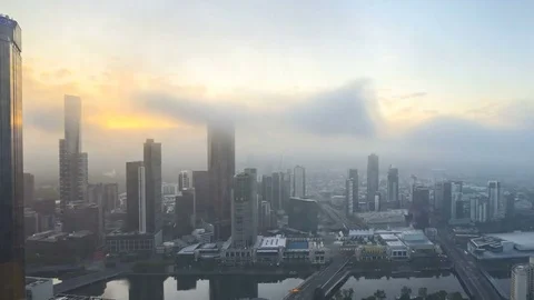 Rolling Clouds, sun rays burst through t... | Stock Video | Pond5