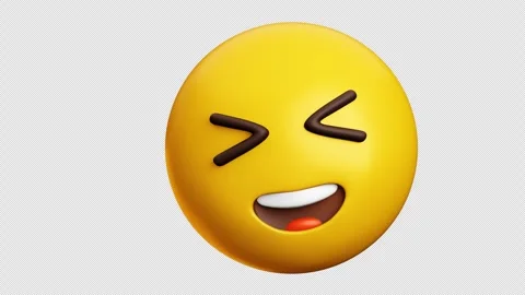 Rolling on the floor laughing emoji, sti... | Stock Video | Pond5