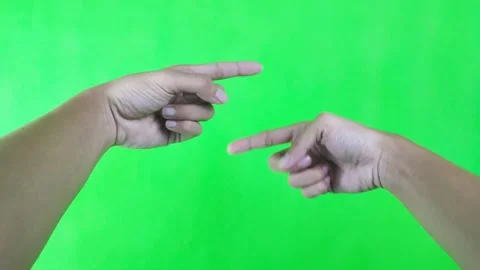 Rolling hand gesture with green screen b... | Stock Video | Pond5