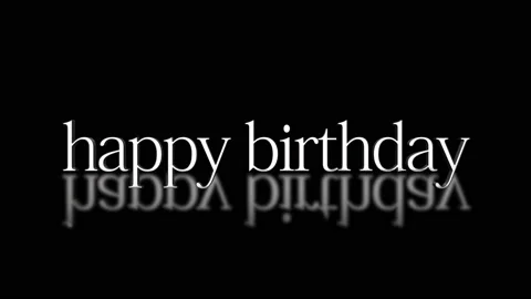 Rolling Happy Birthday text on black gra... | Stock Video | Pond5