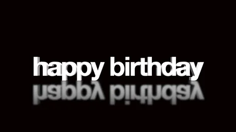 Rolling Happy Birthday text on black gra... | Stock Video | Pond5