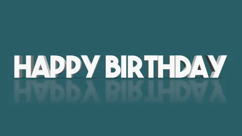 Rolling Happy Birthday text on green gra... | Stock Video | Pond5