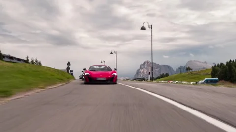 Rolling shot Mclaren and Chevrolet Camar... | Stock Video | Pond5