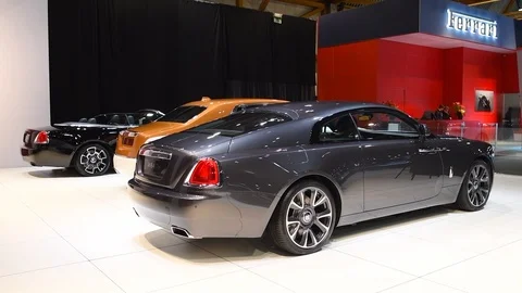 Rolls-Royce Wraith, Rolls Royce Phantom ... | Stock Video | Pond5