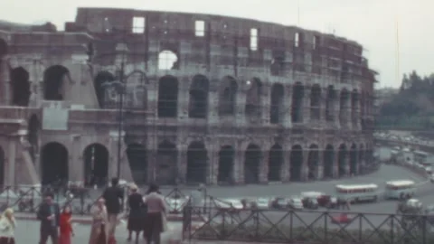 Roma - 1975: People in 70s attire stroll... | Stock Video | Pond5