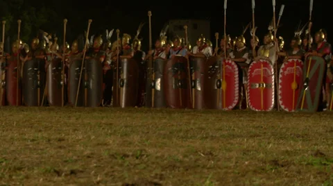 Roman Army Marching Stock Footage ~ Royalty Free Stock Videos | Pond5