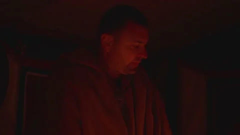 Roman centurion in the command tent shou... | Stock Video | Pond5