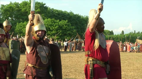 Roman Army Marching Stock Footage ~ Royalty Free Stock Videos | Pond5