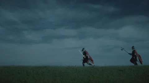 Romans Soldiers Night Stock Video Footage | Royalty Free Romans ...