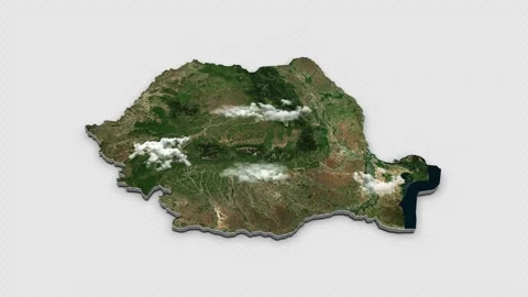 Romania Map 3D Stock Footage ~ Royalty Free Stock Videos | Pond5