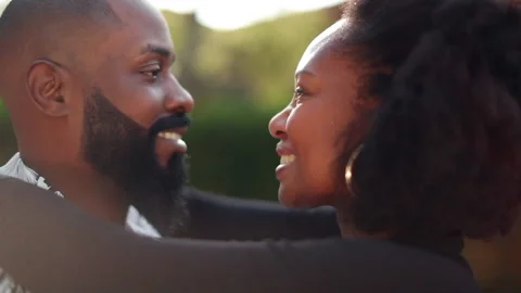 Romantic couple staring at each other ou... | Stock Video | Pond5