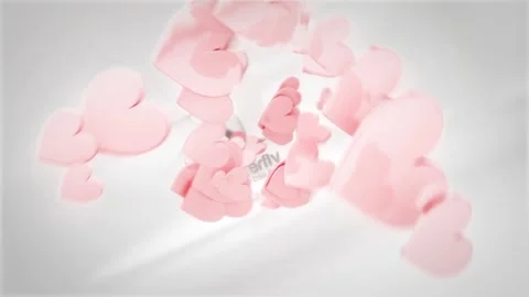 Romantic Hearts Logo Reveal Bundle ~ After Effects #218383869