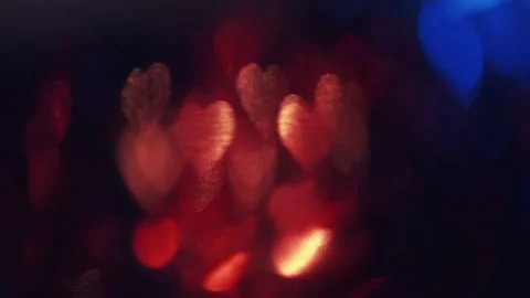 romantic overlay lens flare orange blue ... | Stock Video | Pond5