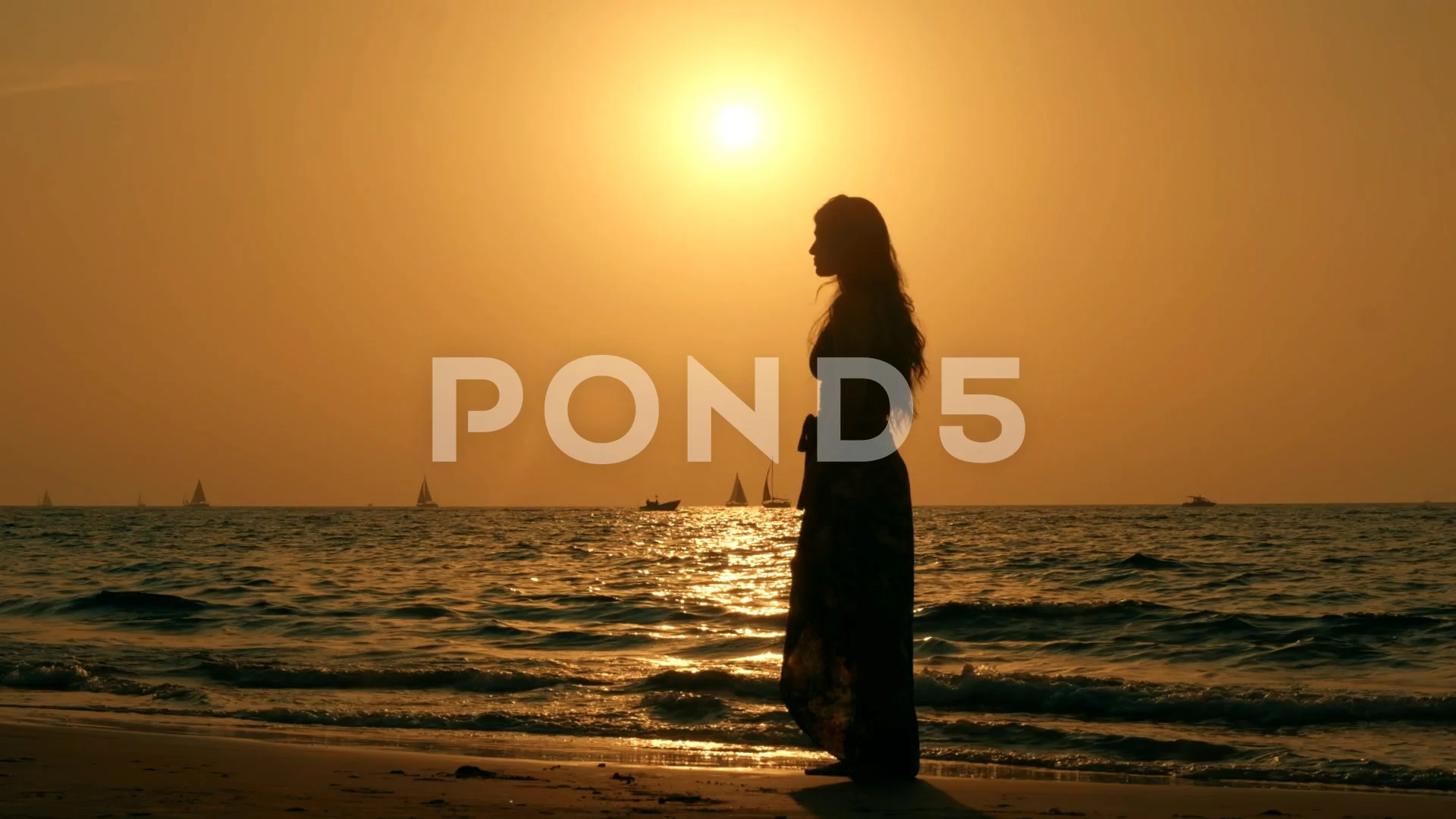 Romantic Beach Sunset Wallpaper