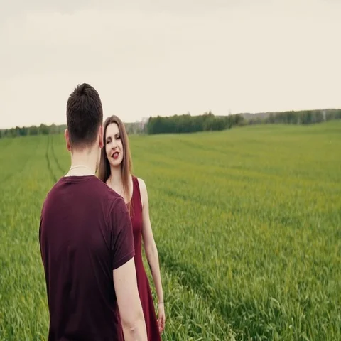 Romantic young couple. They hug and spin... | Stock Video | Pond5