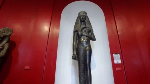 Rome, Colossal statue of queen Tuya in G... | Stock Video | Pond5