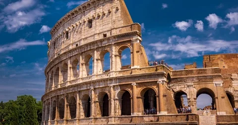 Rome Colosseum Timelapse 4K with Beautif... | Stock Video | Pond5