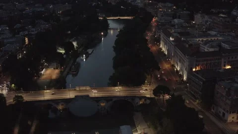 Rome Italy drone near the Vatican Bridge... | Stock Video | Pond5