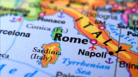 Rome on The Political Map With Gradient ... | Stock Video | Pond5