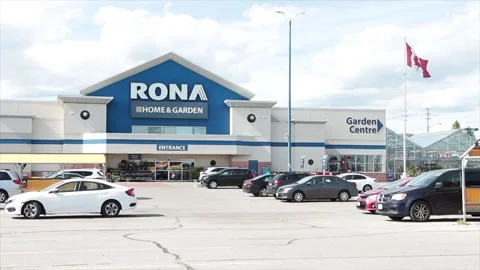 rona home and garden store front entranc... | Stock Video | Pond5