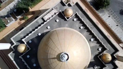 Roof top view of National Mosque Abuja N... | Stock Video | Pond5