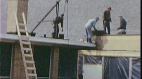 Vintage Construction Stock Footage ~ Royalty Free Stock Videos | Pond5