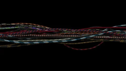 Ropes. Abstract animation of ropes made ... | Stock Video | Pond5