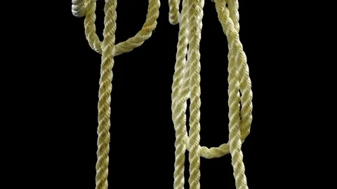 ropes rope dangle 2 PNG ALPHA | Stock Video | Pond5