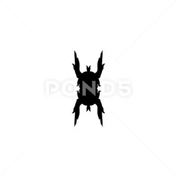 Rorschach test icon. Simple style Rorschach test background symbol ...
