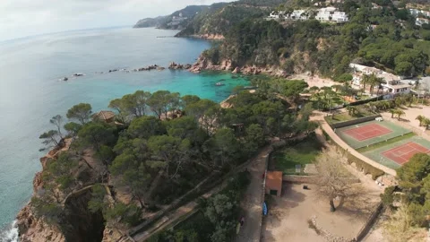 The Rosamar urbanization has a beach of ... | Stock Video | Pond5